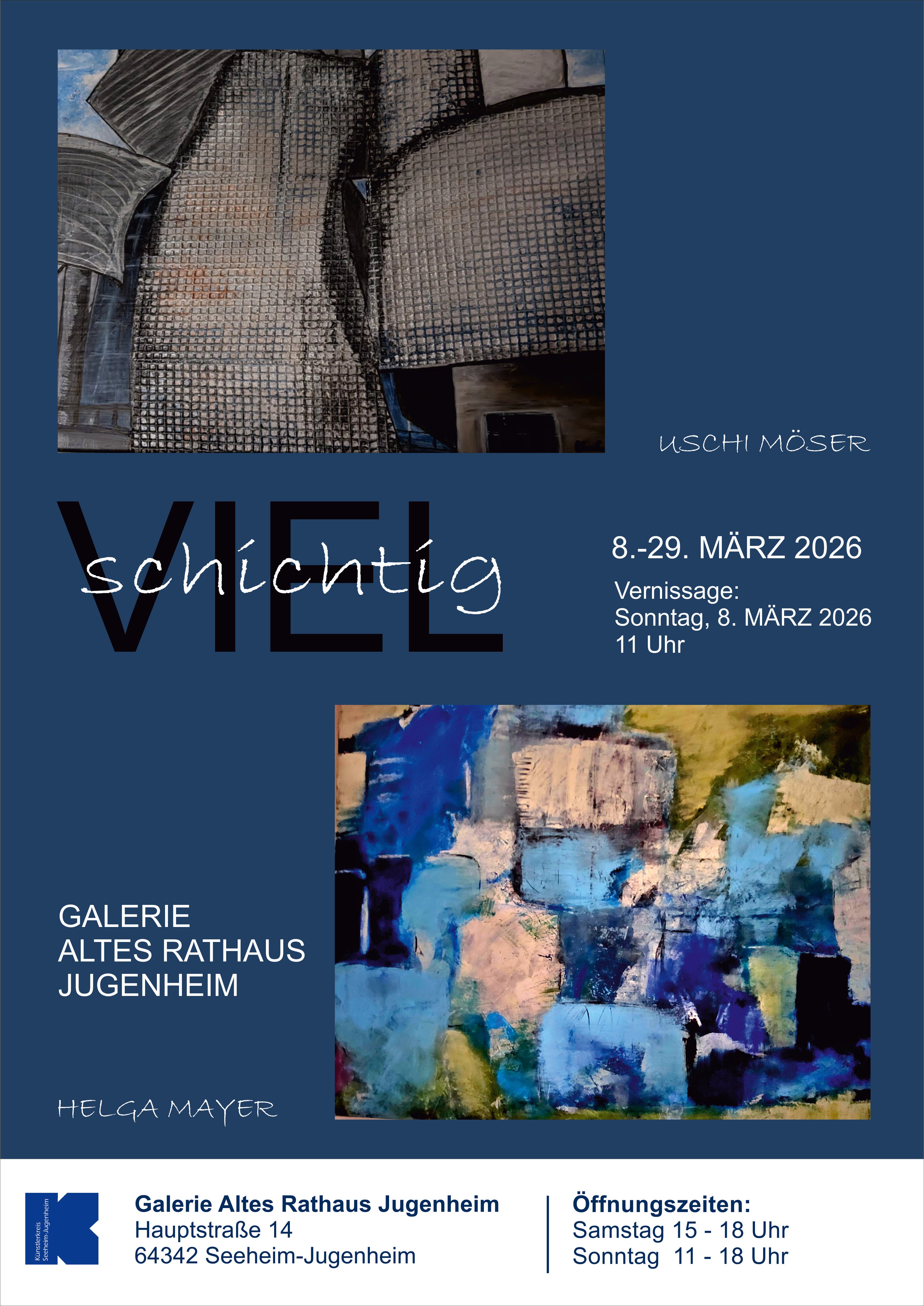 Ausstellung „VIELSCHICHTIG“ Ursula Möser und Helga Mayer | Seeheim ...